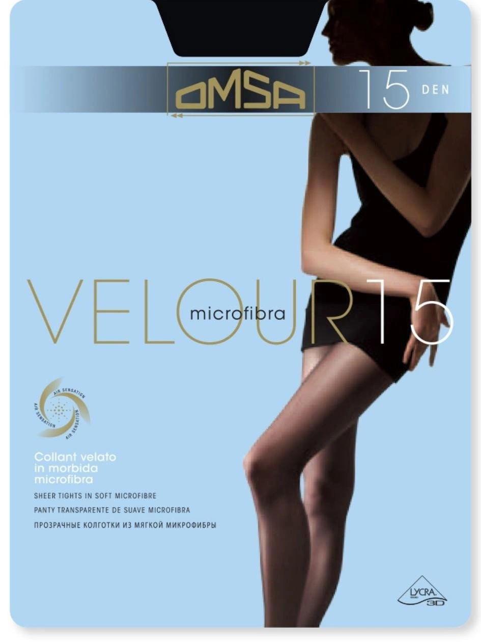 Velor 15den Omsa matte tights graphite fumo | Piubiu.pl Store